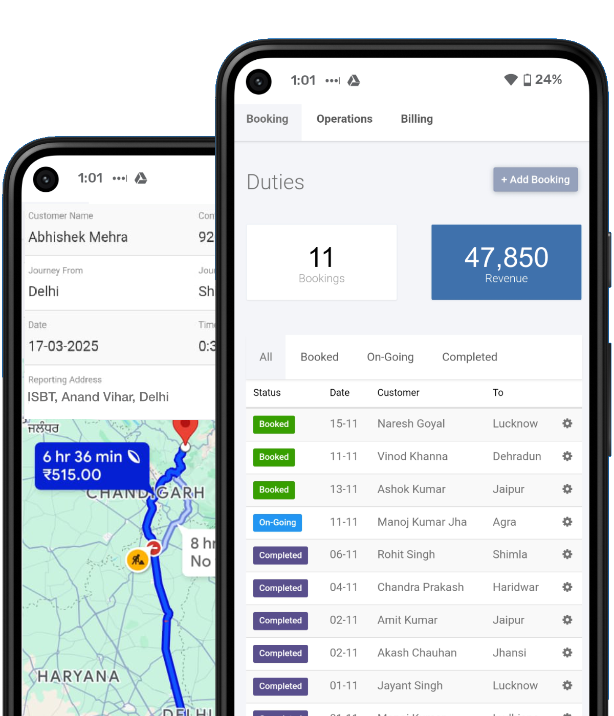 Cabbr ERP – FleetLink